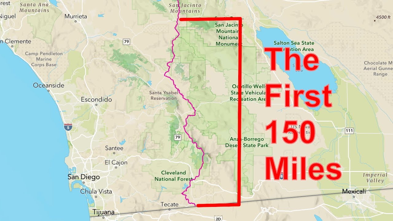 Pacific Crest Trail: the first 150 miles in 15 minutes - YouTube