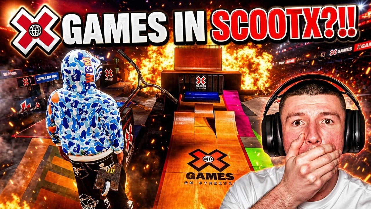 SCOOTERING THE X-GAMES MEGA RAMP?!! (ScootX) - YouTube