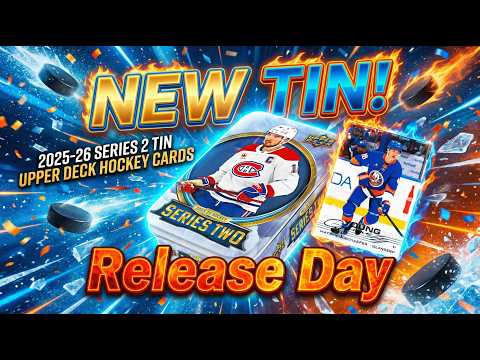 NEW TIN! 2025-26 SERIES 2 TIN UPPER DECK HOCKEY CARDS