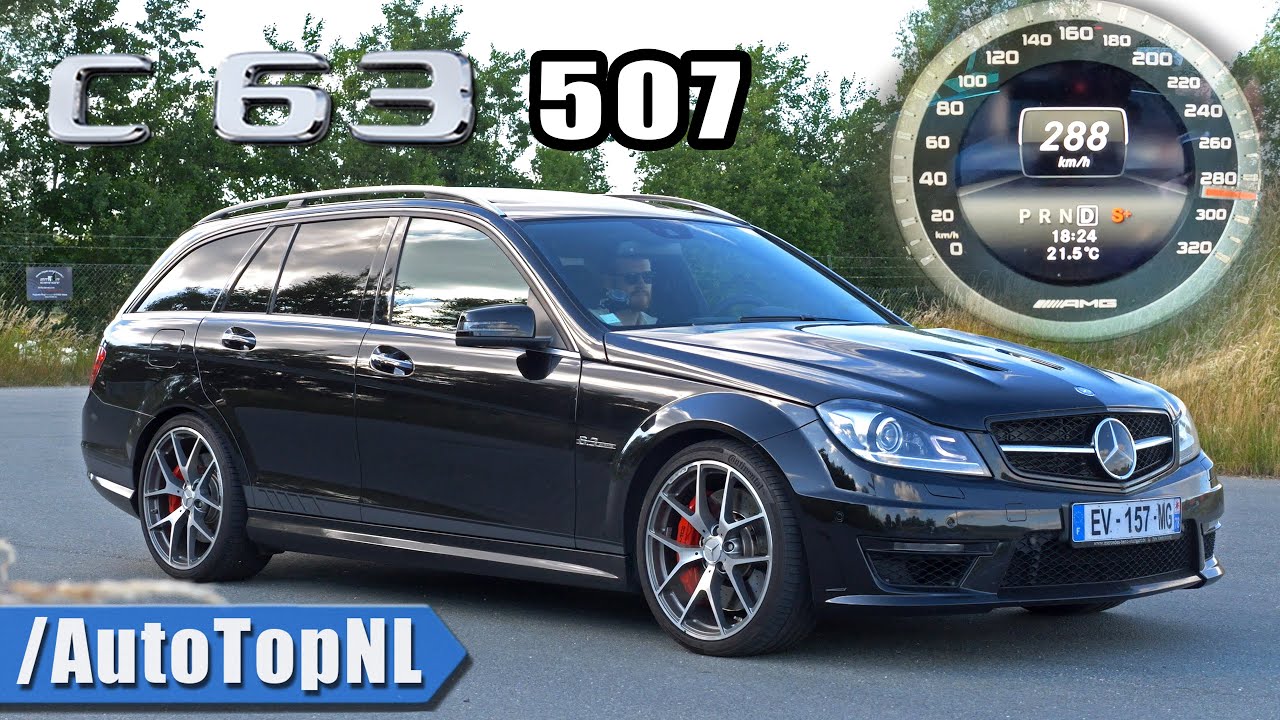 Mercedes C63 AMG Edition 507 | *288KM/H* ACCELERATION TOP SPEED POV ...