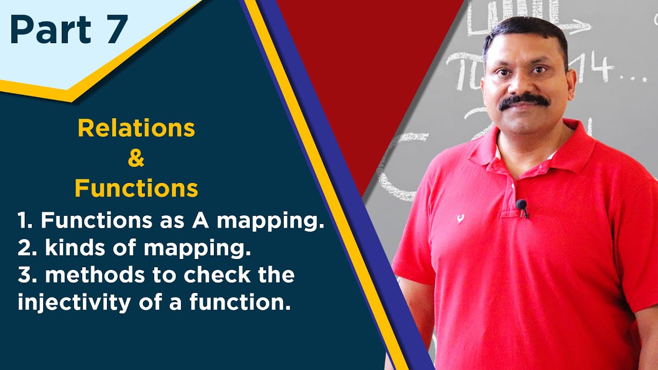 Functions as a Mapping | Kinds of Mapping | Injectivity of a function ...