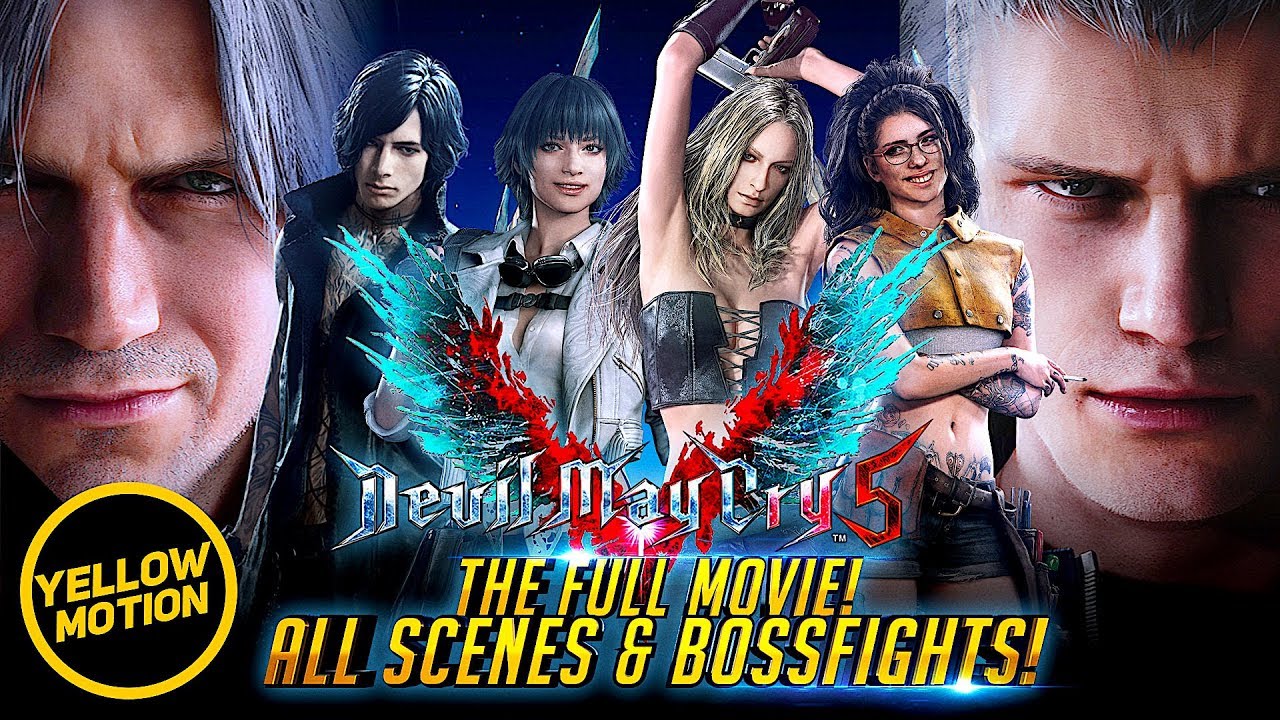 DEVIL MAY CRY 5 The Full Movie - All Cinematic Cutscenes & Boss Fights ...