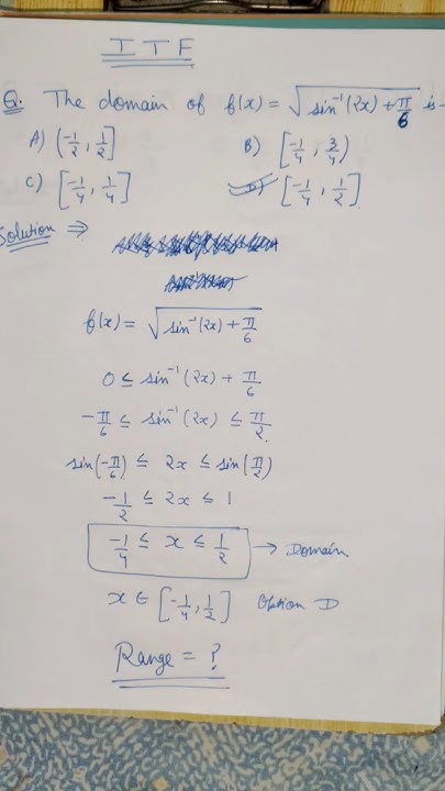 How to solve inverse trigonometric functions questions? - YouTube