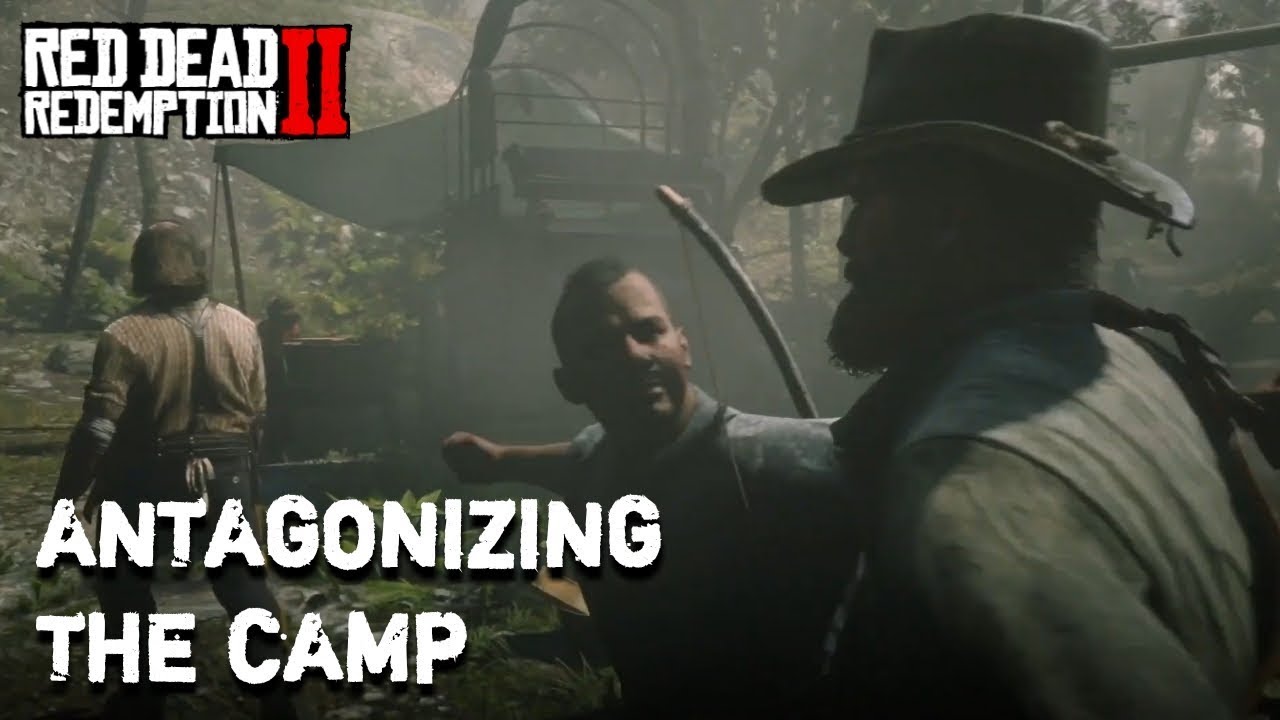 Red Dead Redemption 2 - Antagonizing the camp compilation - YouTube