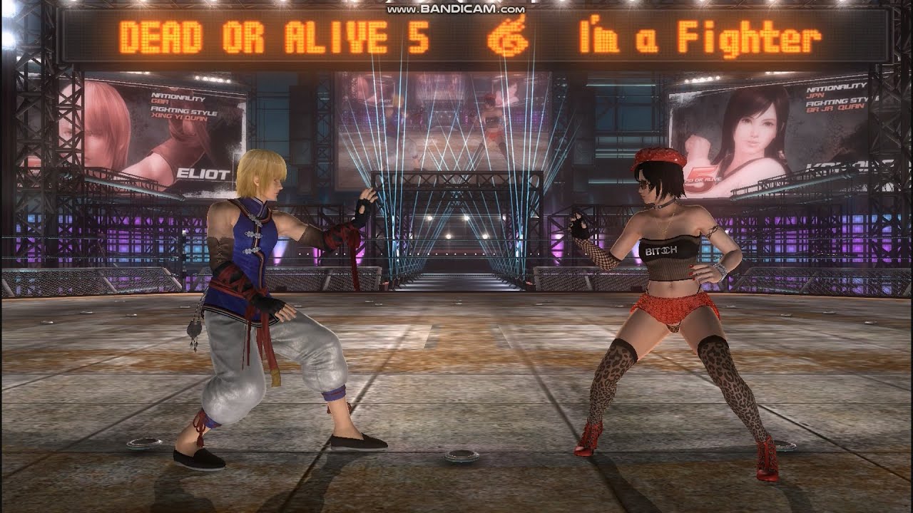 doa5 エリオット vs こころ - YouTube