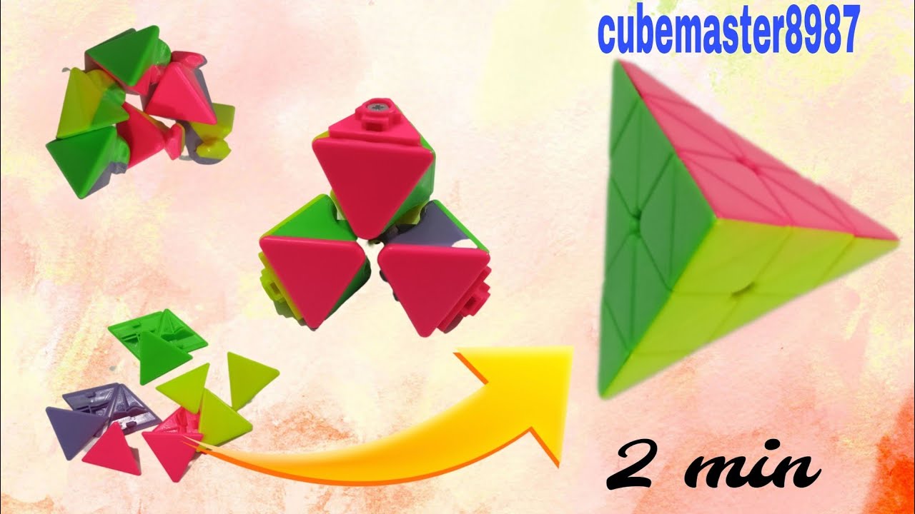 How to fix a broken Piramix Rubik's Cube | How to assemble a Piramix ...