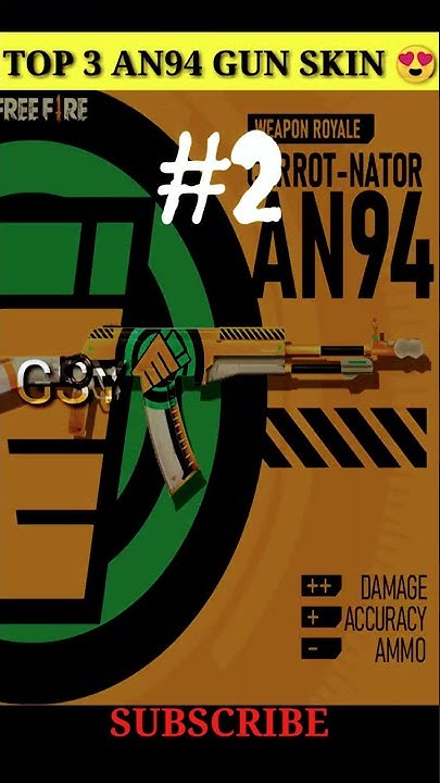 TOP 3 AN94 GUN SKIN😍IN FREEFIRE||#shorts #short #reels #freefire - YouTube