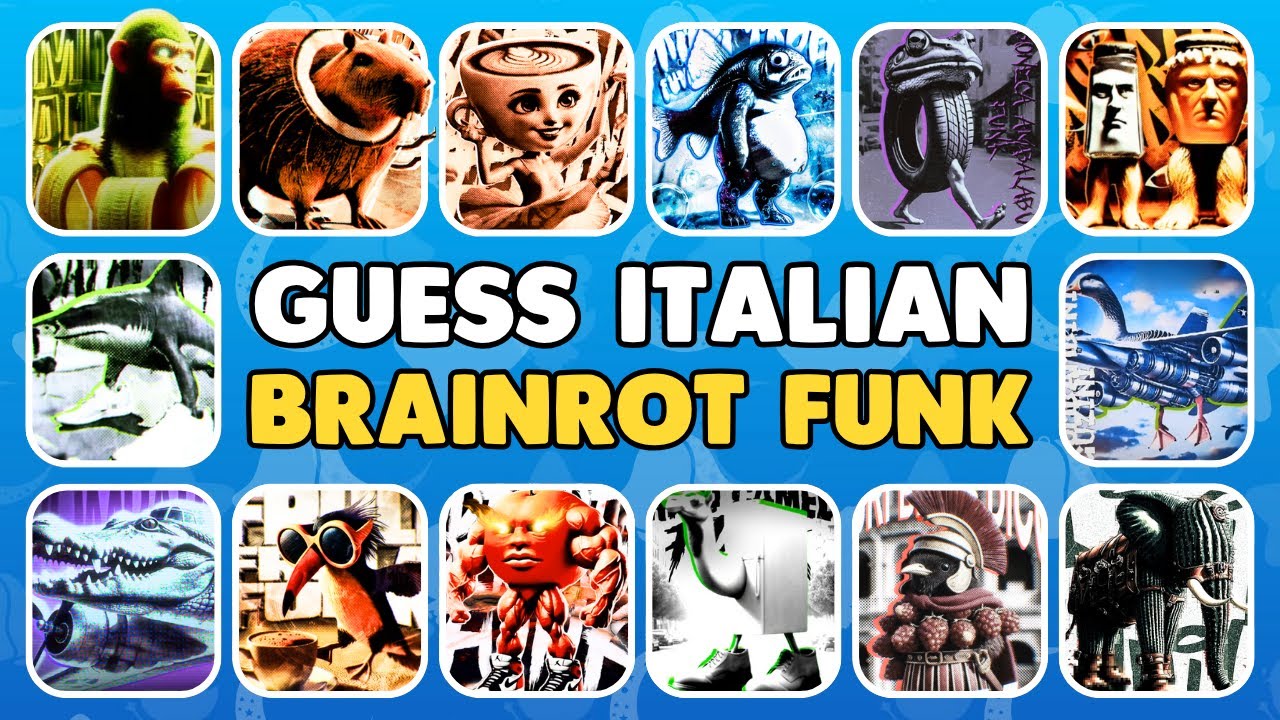 Guess Italian Brainrot Animals Funk 🎧 Italian Brainrot Funk | Tung Tung ...