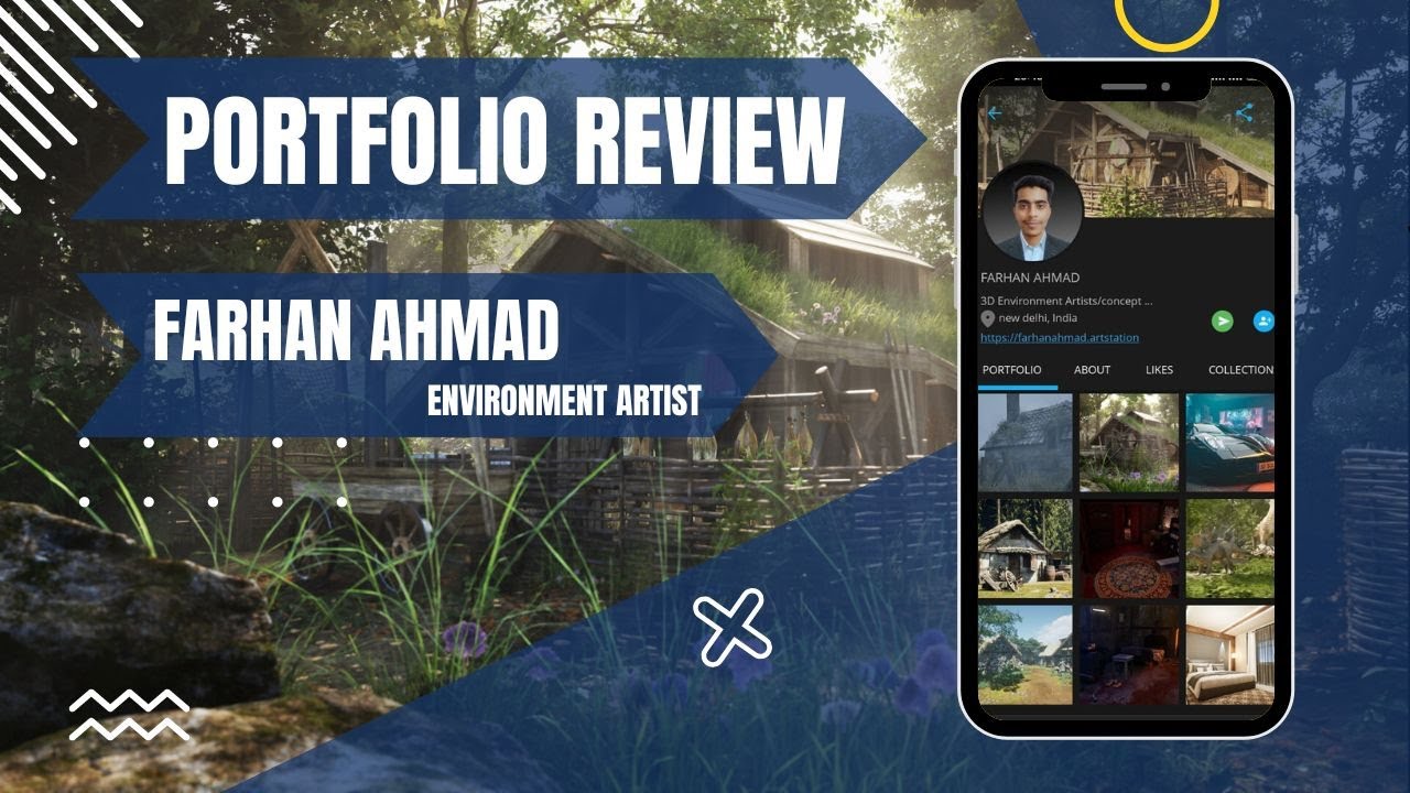 Portfolio Review - Farhan Ahmad - Environmet/Level Artist - Medieval/Prehistoric - YouTube