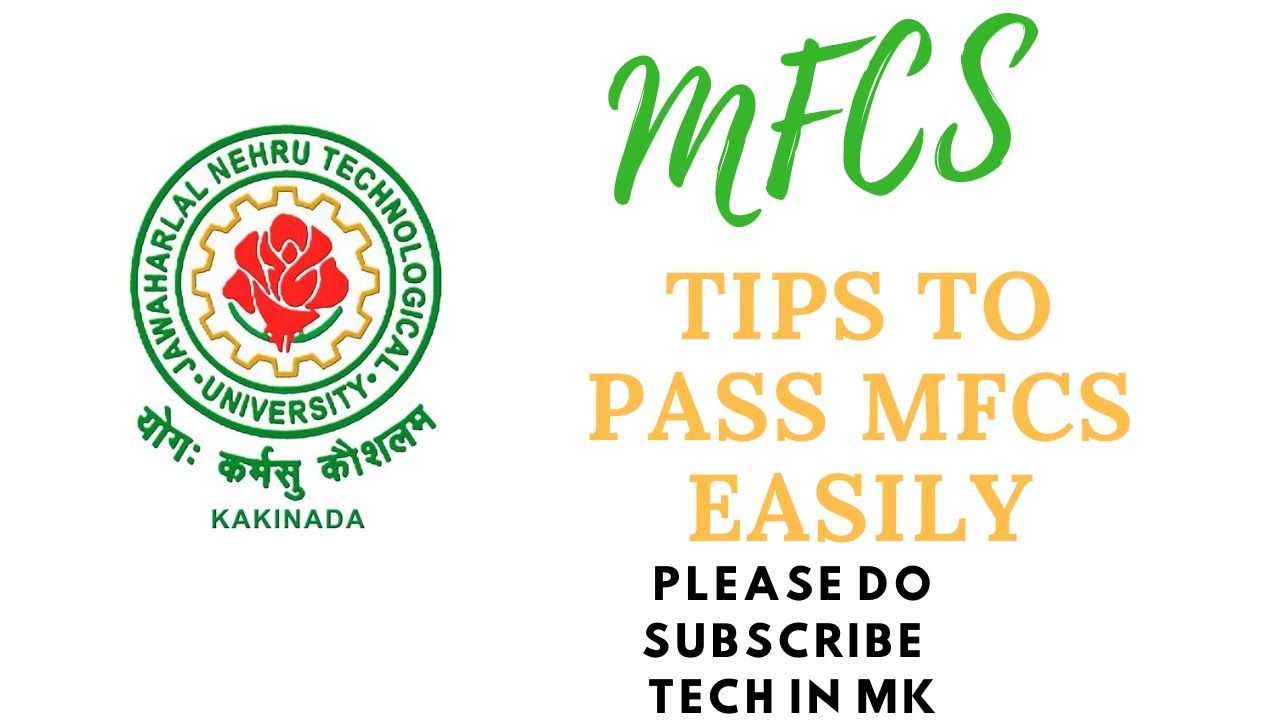 JNTUK R19 TIPS TO PASS MFCS ||JNTUK R19 MFCS - YouTube
