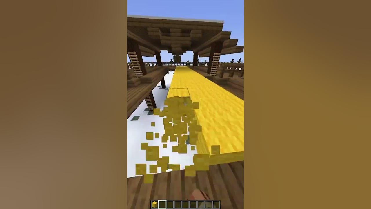 BREAKING 100 YELLOW WOOL BLOCKS🎧 Satisfying ASMR Placing & Breaking ...