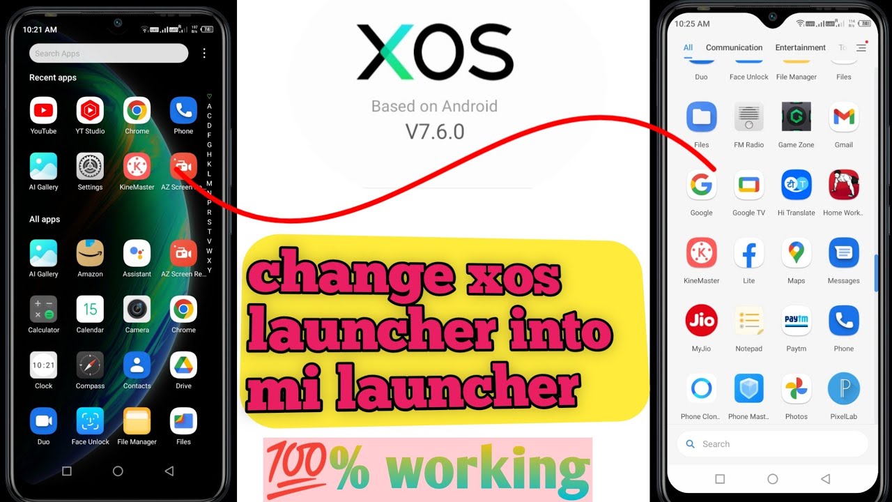 how to change xos default launcher to poco and other launcher| change ...