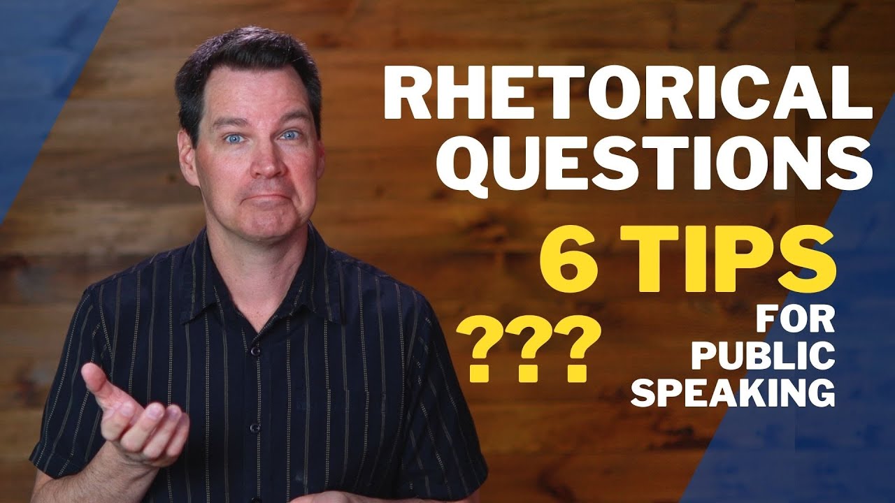Rhetorical Questions for Public Speaking - YouTube