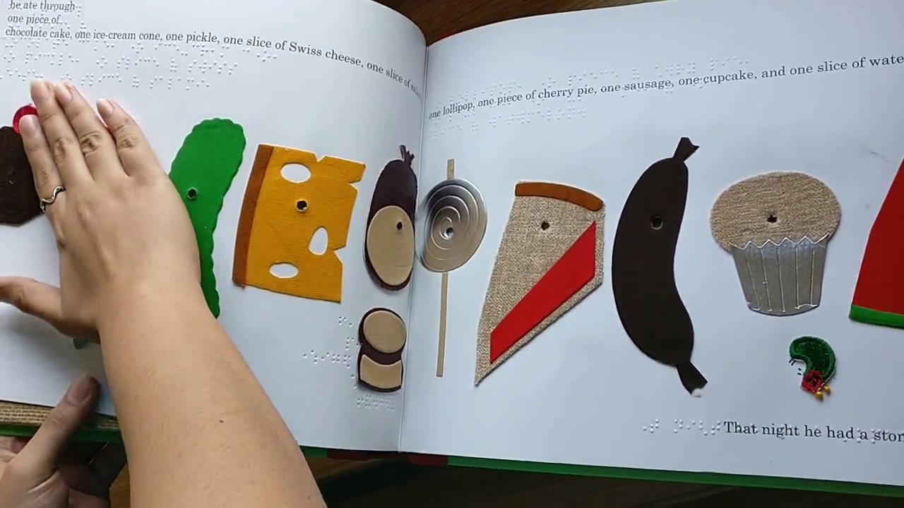 The Very Hungry Caterpillar | Tactile Books - YouTube