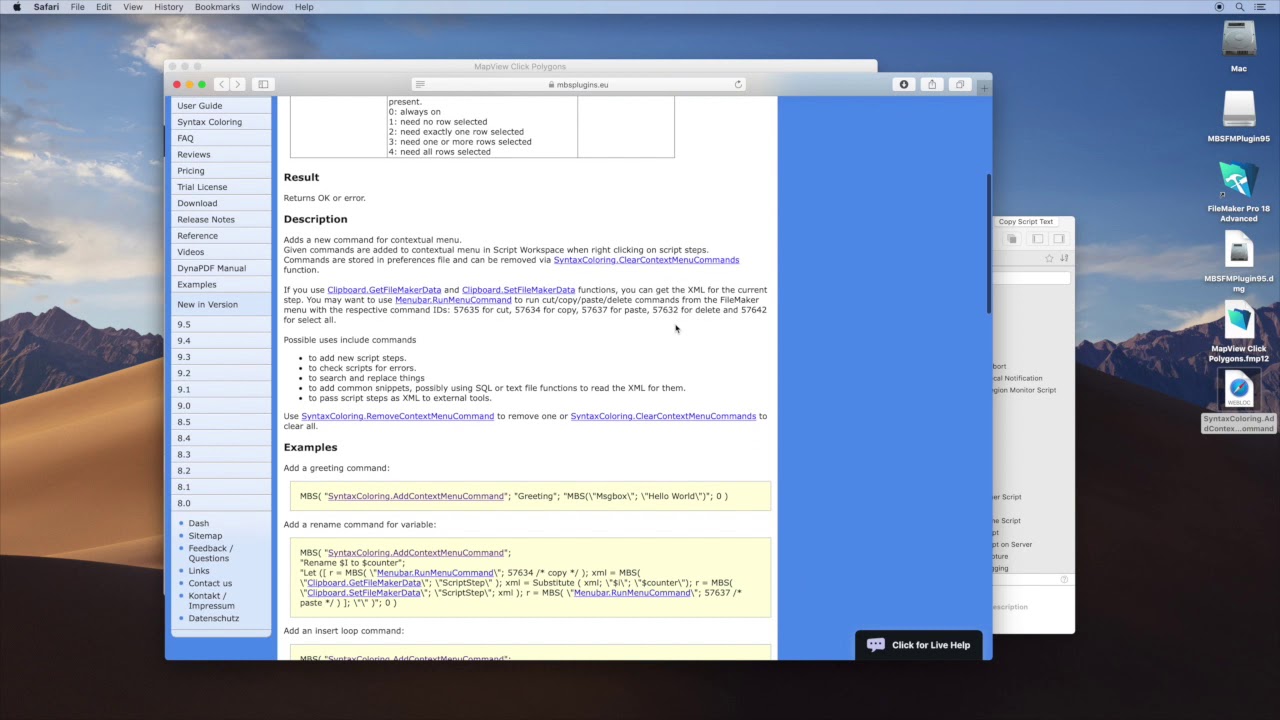 MBS FileMaker Plugin 9.5 - YouTube