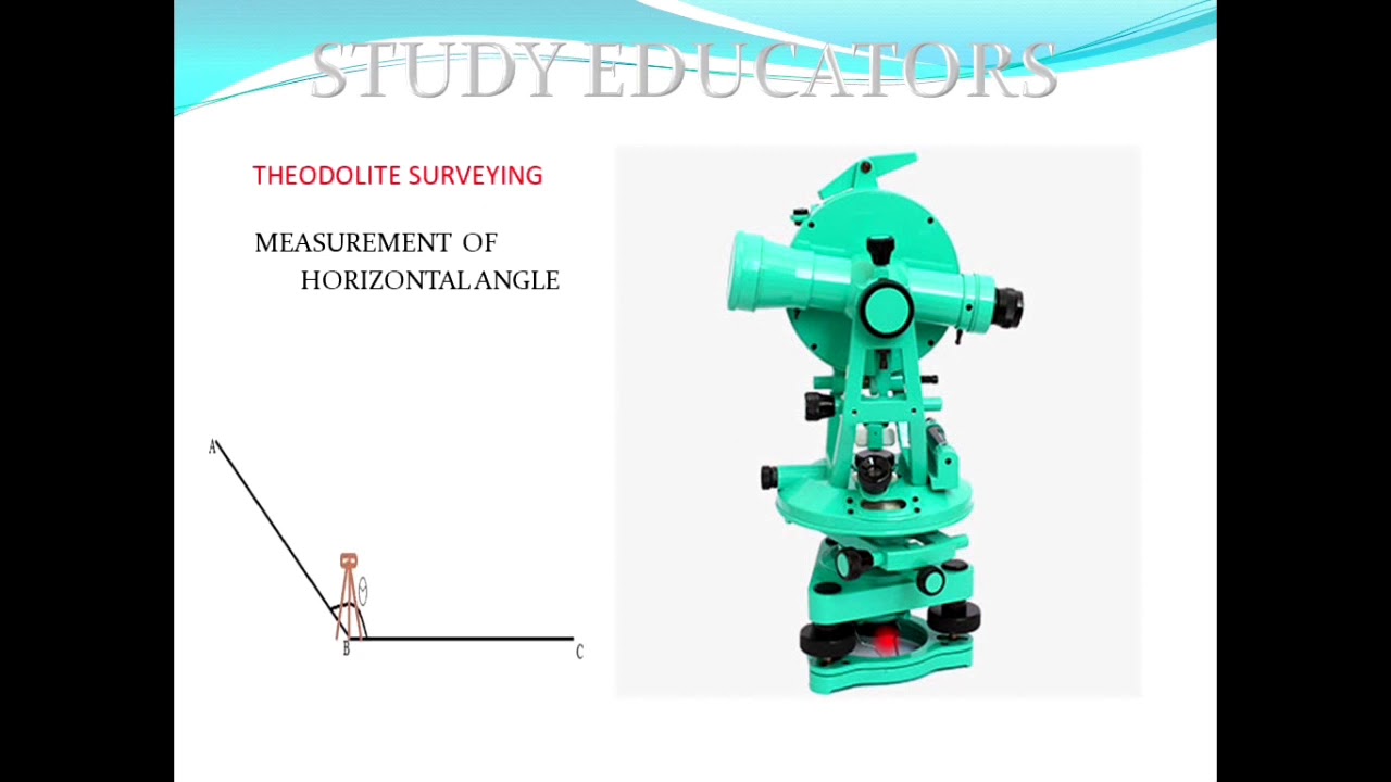 Measurements of Horizontal angle & Vertical Angles via theodolite - YouTube