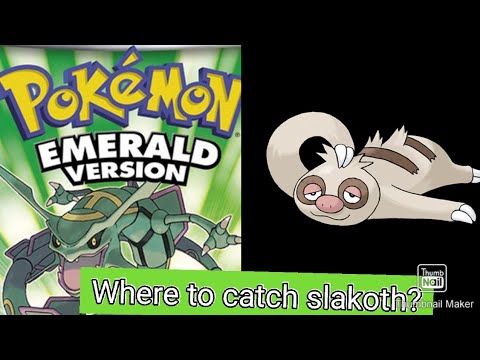Where to catch Slakoth GBA Emerald - YouTube
