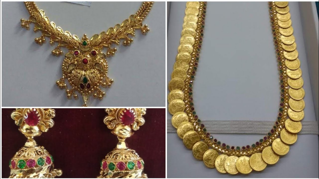 my gold collection with weight|| latest gold||huge gold jewellery ...