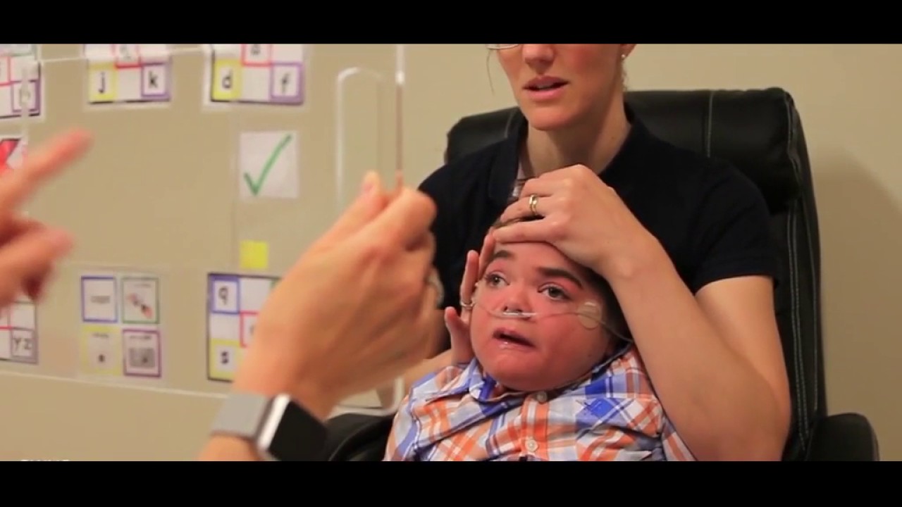 'Locked-in Boy' Jonathan Bryan uses his eyes to communicate - YouTube
