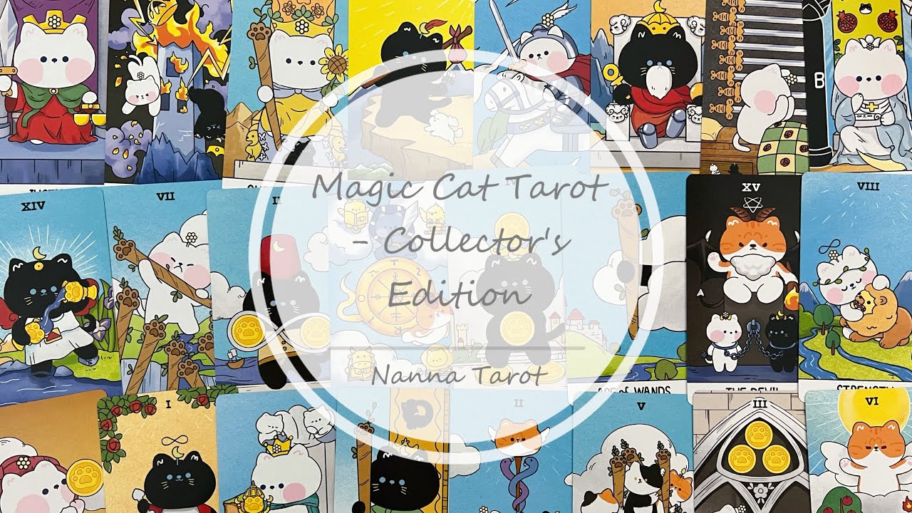 開箱 🥀 妙妙貓塔羅牌-典藏版(紫) • Magic Cat Tarot - Collector's Edition // Nanna Tarot - YouTube