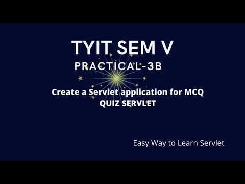Create a Servlet for MCQ || QUIZ Servlet || Design a Servlet for MCQ Using NetBeans IDE - YouTube