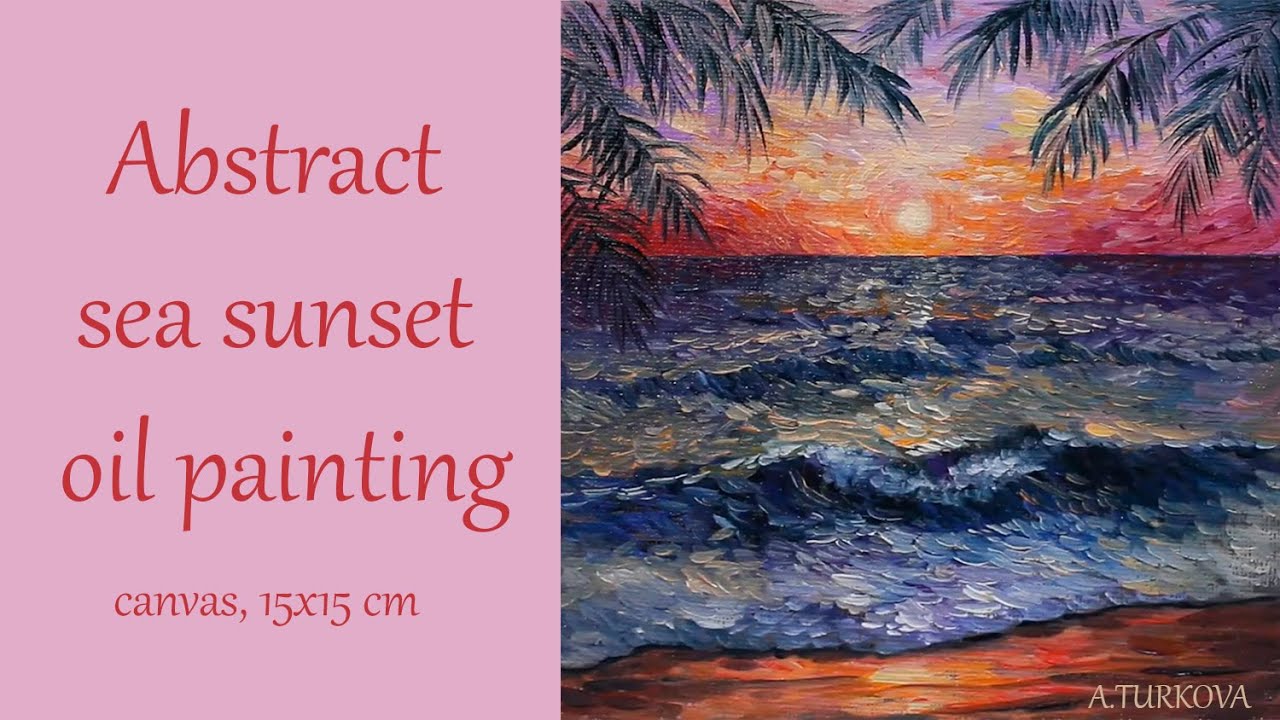 how to draw a seascape with a sunset/relax/oil painting seascapes ...
