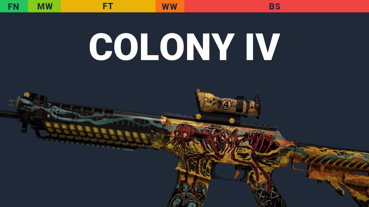 SG 553 Colony IV - Skin Float And Wear Preview - YouTube