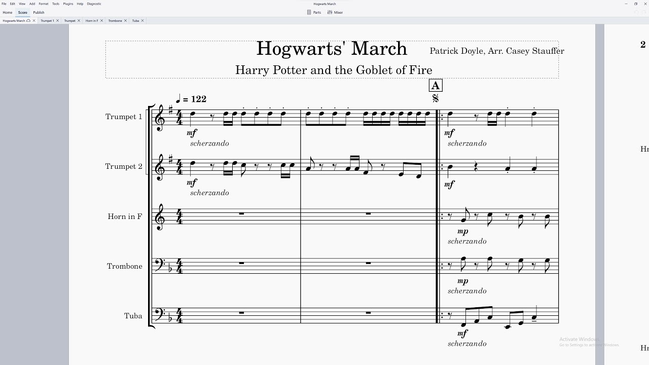 Hogwarts' March | Brass Quintet - YouTube