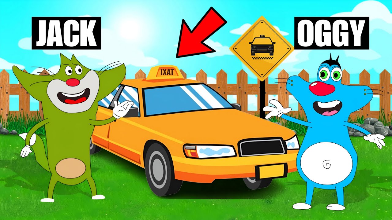 OGGY BECOME TAXI DRIVER WITH JACK | OGGY GAME - YouTube