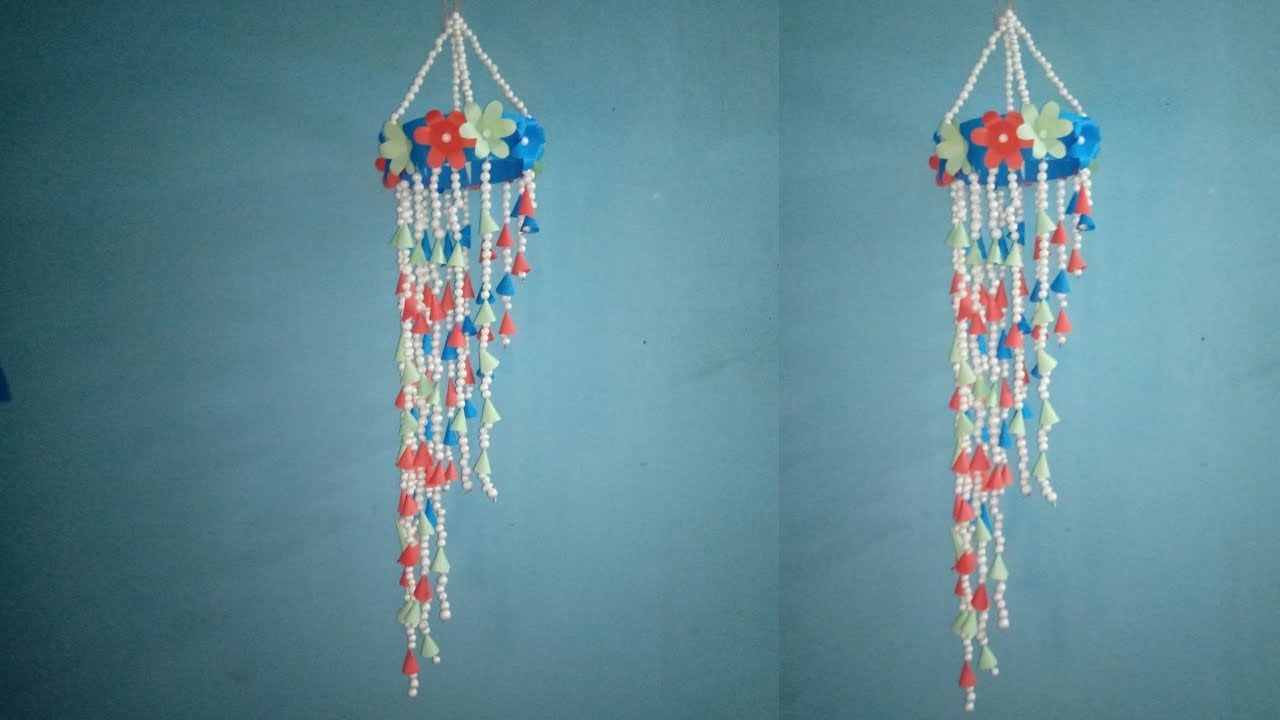 Wall hanging paper wind chim / wall hanging room decor paper craft ...