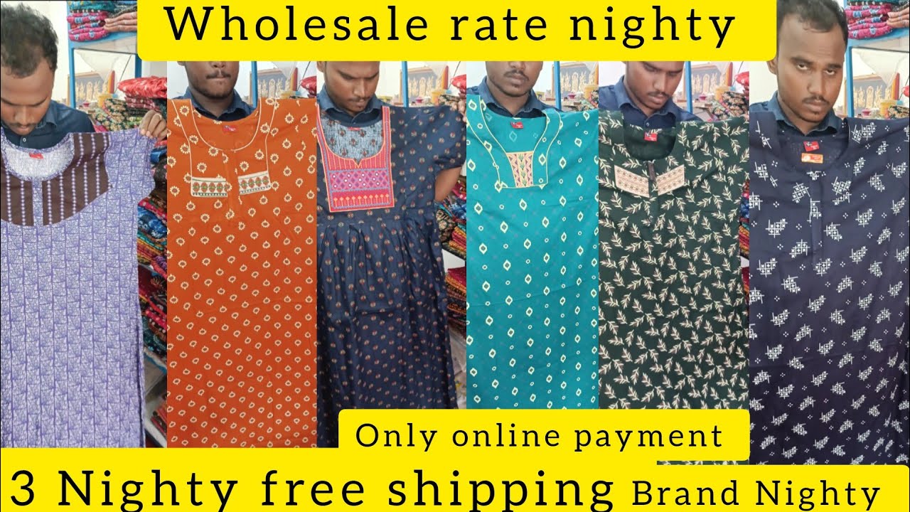 Brand Nighty cheapest Rate Wholesale with 3 Nighty free shipping only ...