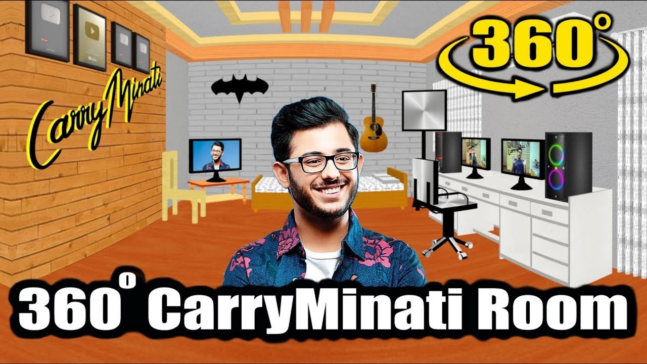Carry Minati Room tour | Only Carry Minati Fan's - YouTube