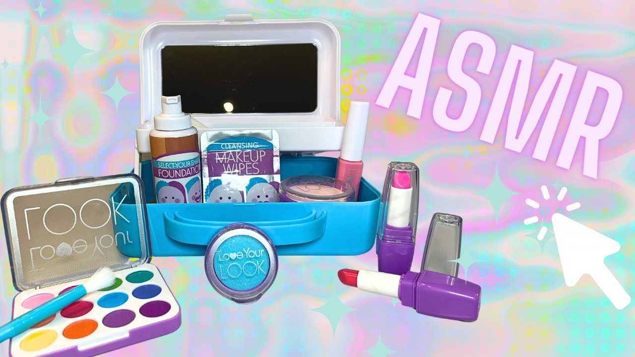 Asmr Makeup And Skincare With Cosmetics Melissa And Doug Makeup Kit Play Set Youtube