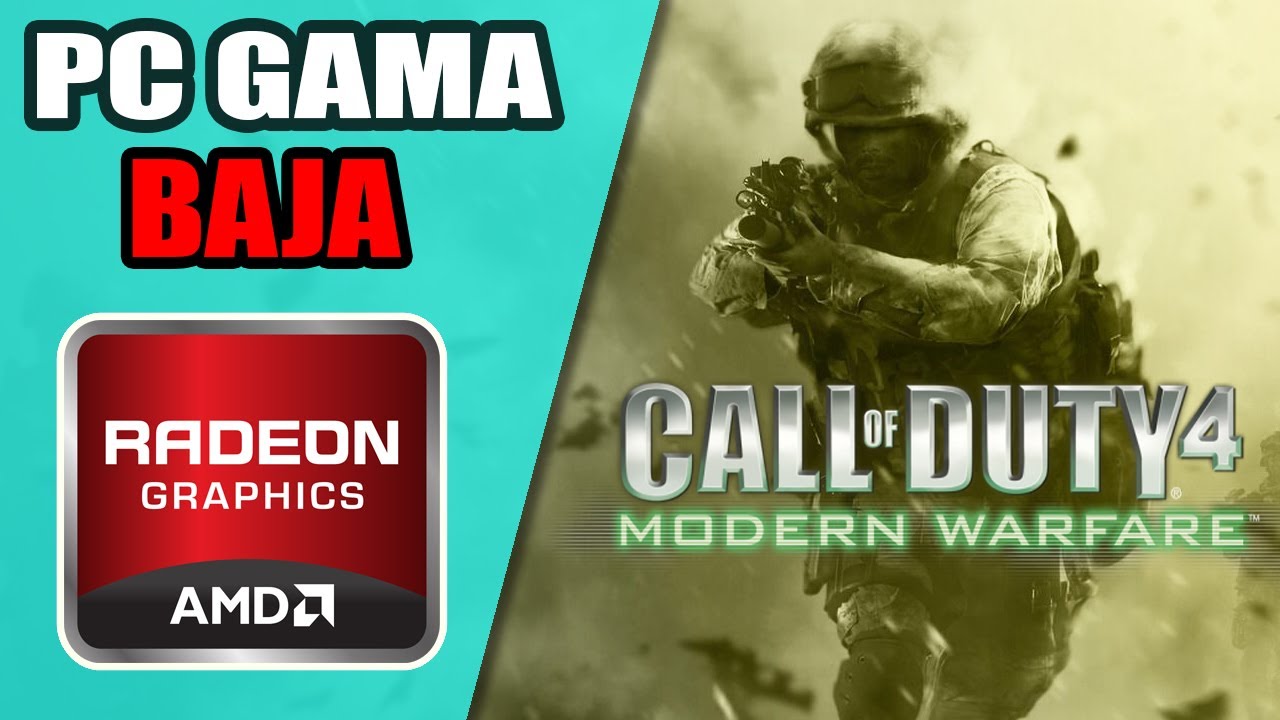 Call Of Duty 4 Modern Warfare | En PC DE BAJOS RECURSOS (1,3 ghz) | AMD ...