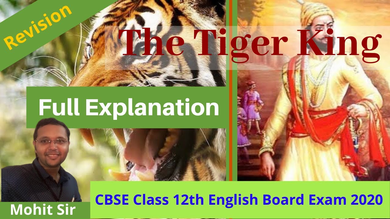 The Tiger King|Kalki|Explanation|Revision|Vistas|CBSE Class 12th ...