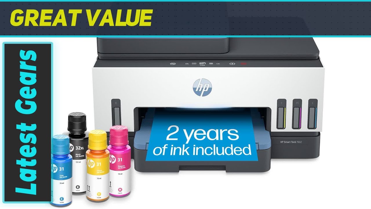 HP Smart Tank 7602: The Ultimate Home Printing Solution - YouTube