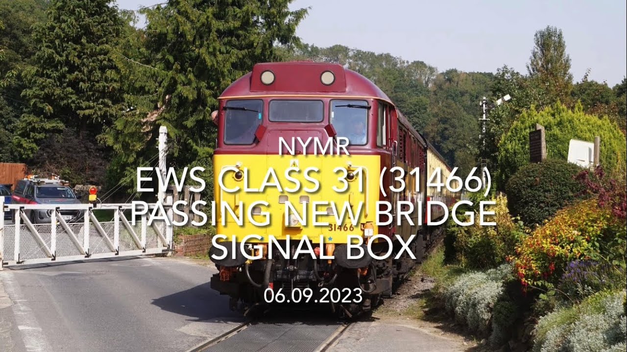 EWS Class 31 (31466) passing New Bridge Signal Box (06.09.2023) - YouTube
