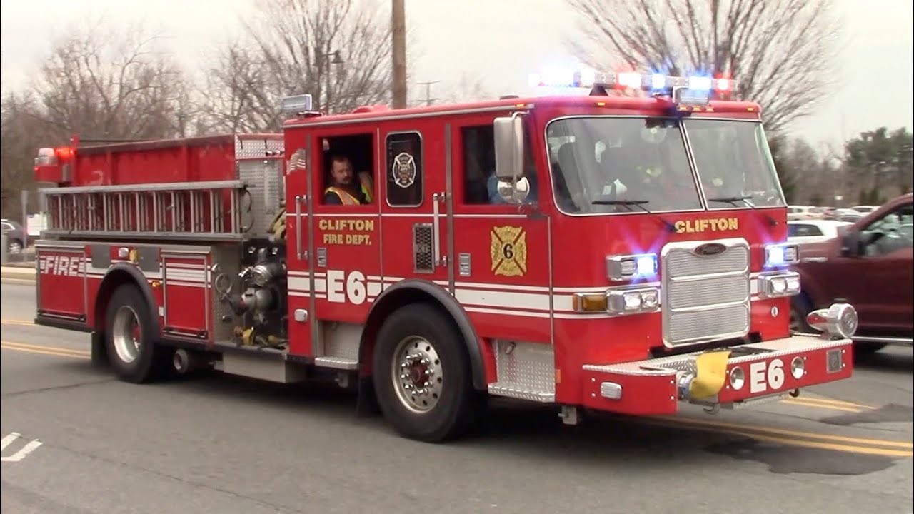 Clifton Fire Department Engine 6 Responding 3-17-23 - YouTube