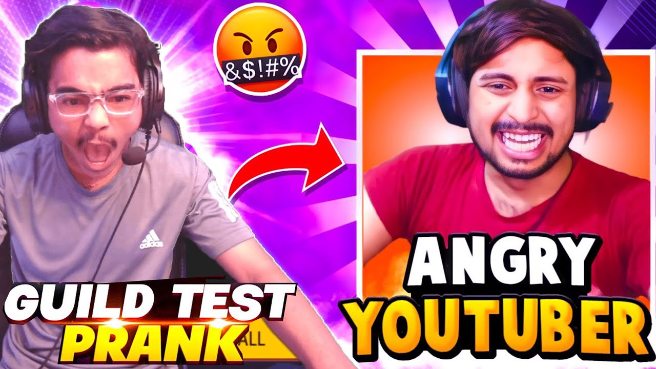 GUILD TEST PRANK ON ANGRY YOUTUBER😱 - YouTube