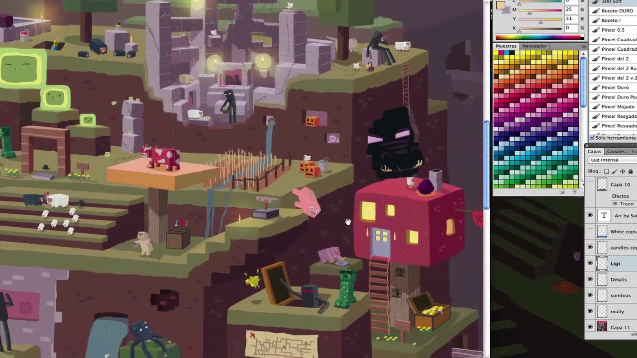 Minecraft Official Poster-009 END* - YouTube