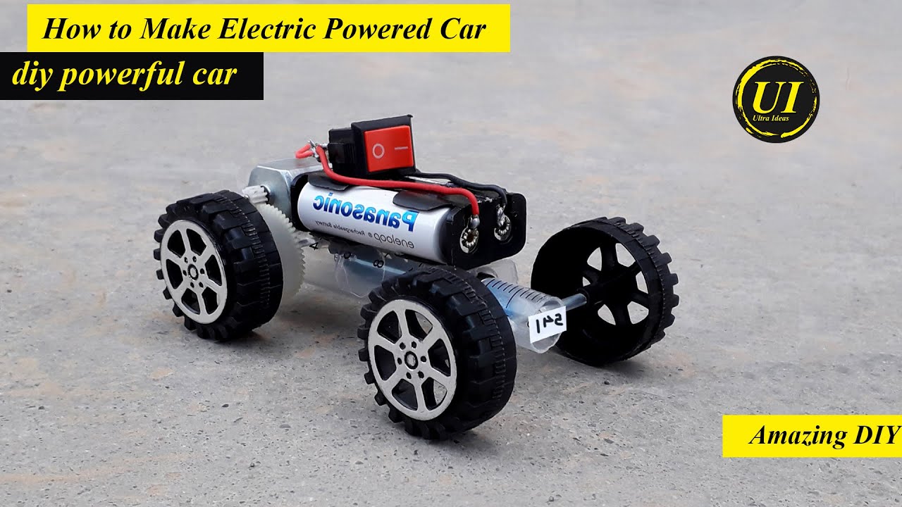 How to Make Electric Powerful Car diy - Ultra Ideas - YouTube