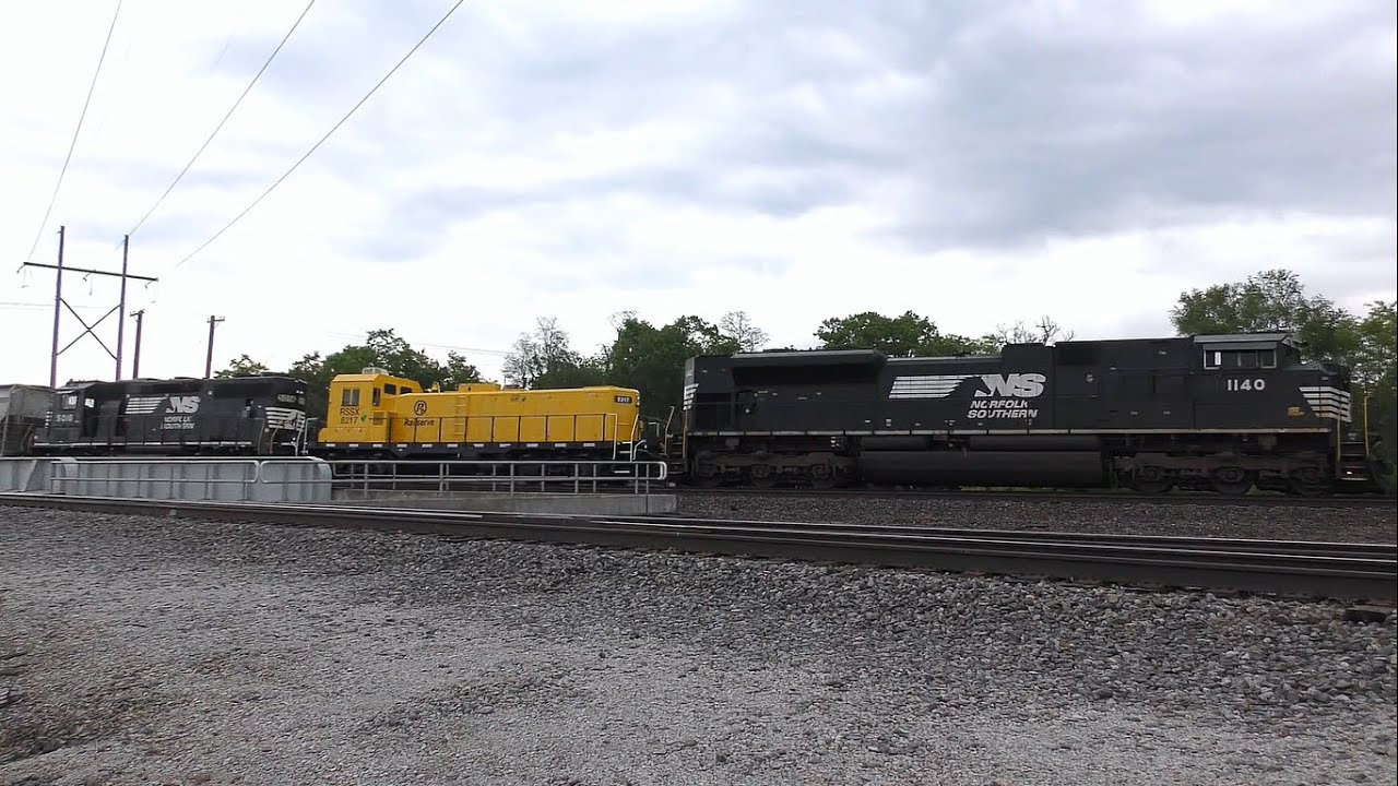 NS 30N with NS 1140, RSSX 8217, NS 5016, & NS 4336 Eastbound in ...