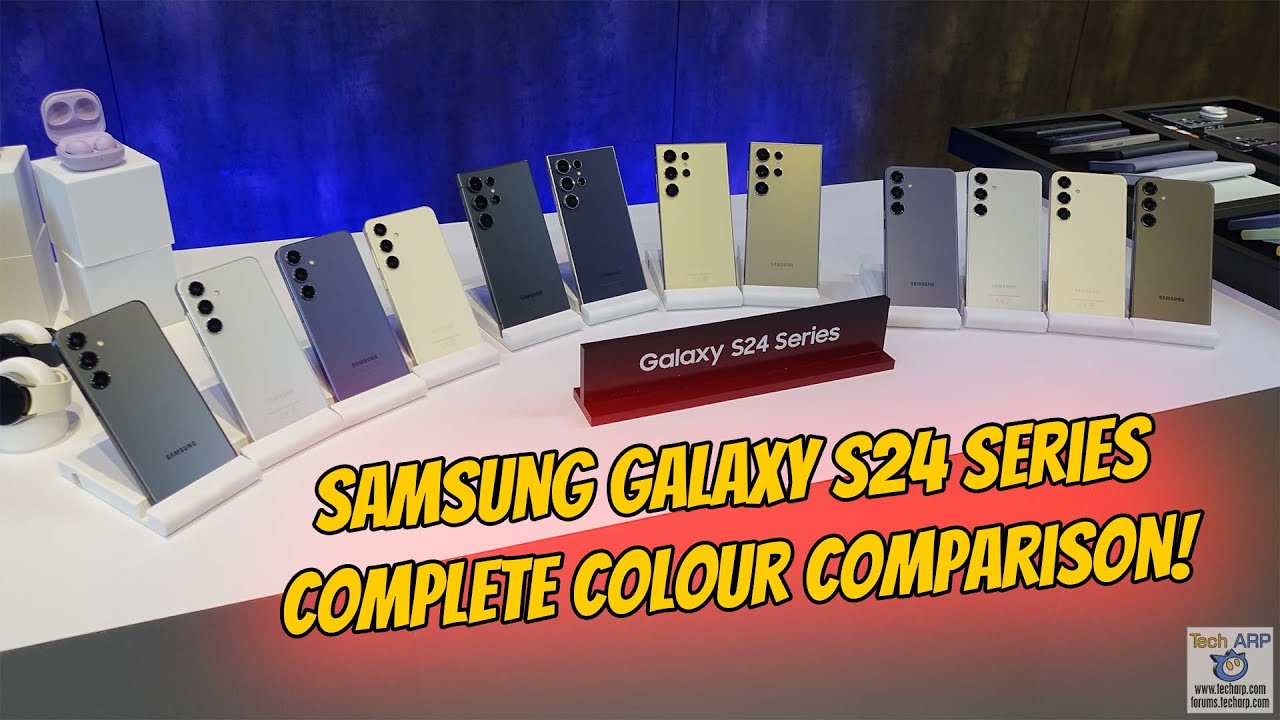 Samsung Galaxy S24 Series Colour Comparison - All Retail Colours! - YouTube