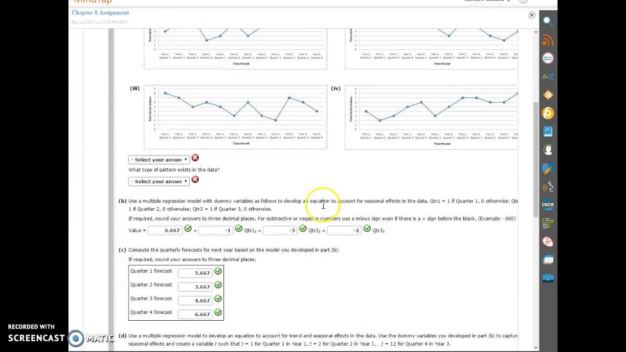 Multiple Regression Forecasting Part 1 - YouTube