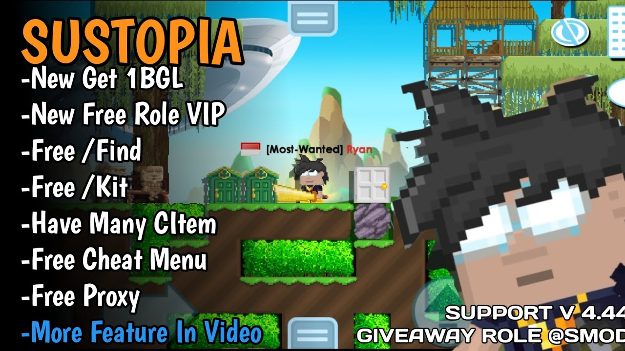 New Got Role VIP | SUSTOPIA | Giveaway Role Smod | growtopia private ...