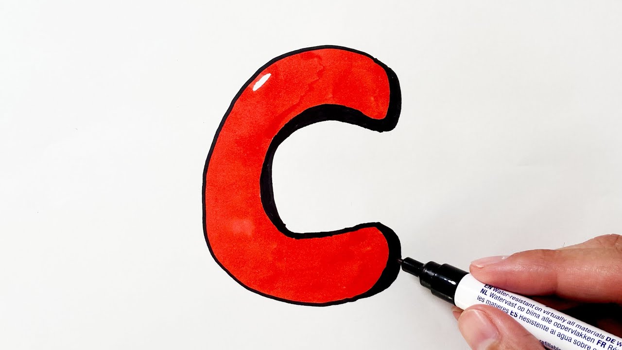 How To Draw A Bubble Letter C YouTube How To Draw A Bubble Letter C YouTube