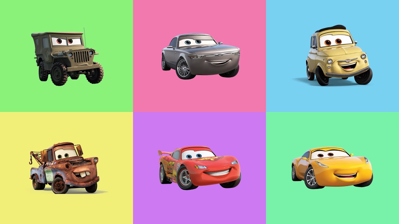 Let's Play With Lightning McQueen! Sarge, Sterling, Luigi, Tow Mater ...