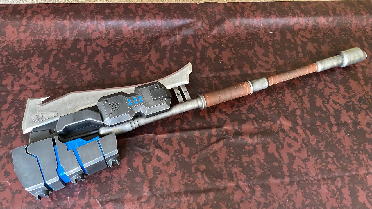 3D Printed Halo Gravity Hammer from Cyberforge - YouTube