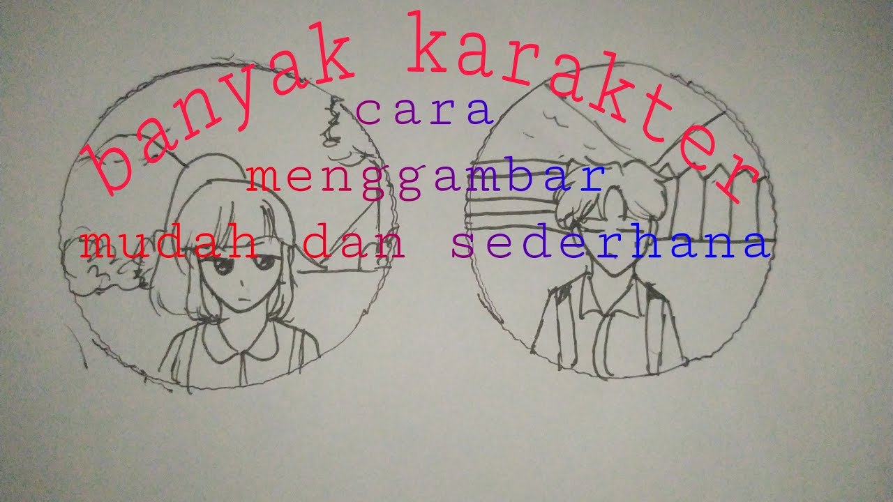 Cara menggambar beberapa karakter.dengan mudah.#reels #drawing #art ...