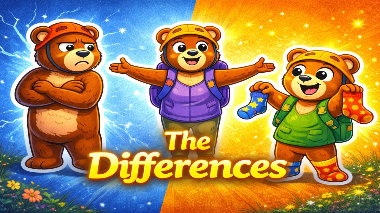 Bear Family and the Differences 🐻🌈 | Learning to Accept Everyone | 3D ...